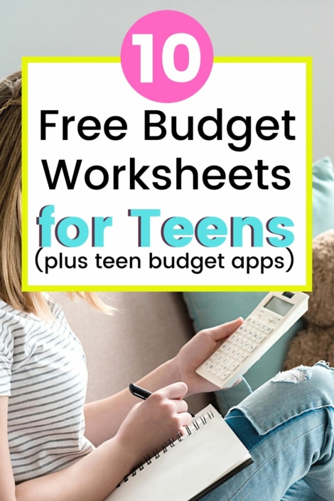 7 Free Teen Budget Worksheets & Tools (Start Your Teenager Budgeting)