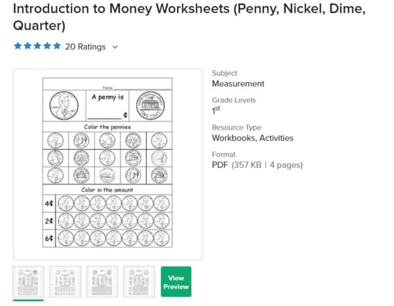 17 Free Money Worksheets for 2nd Grade (PDFs)