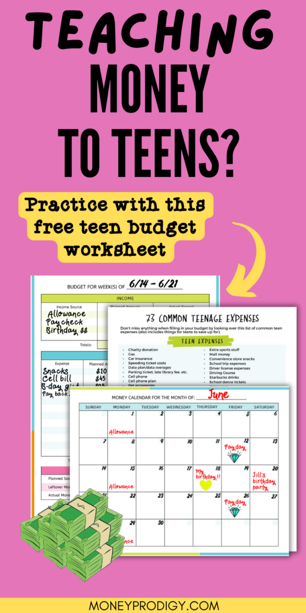 7 Free Teen Budget Worksheets & Tools (Start Your Teenager Budgeting)