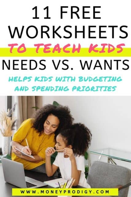 11 Needs vs Wants Budget Worksheets (And Teaching Help)