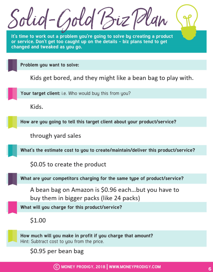 3 Kid Business Plan Examples (Real Ones!)