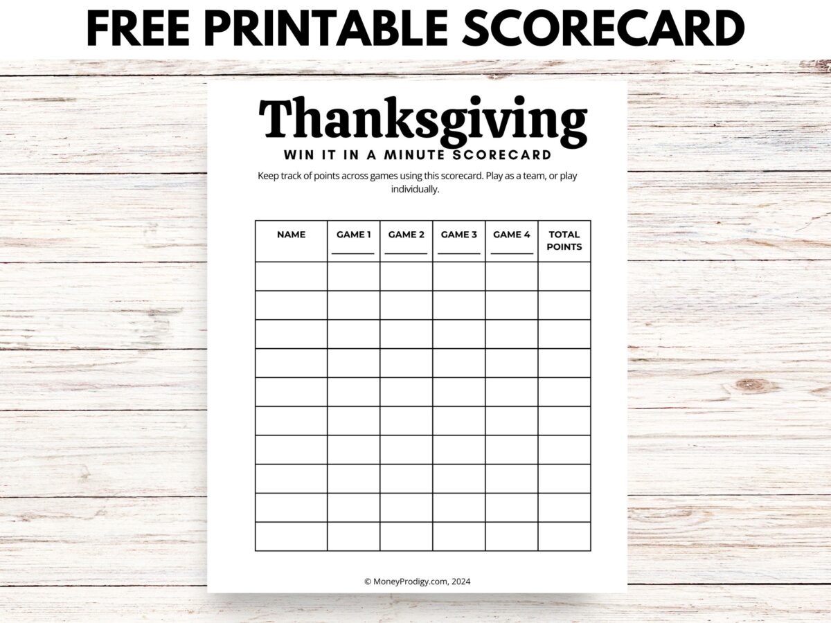 11 Thanksgiving Win It In a Minute Games for Students (Fun & Easy Prep)
