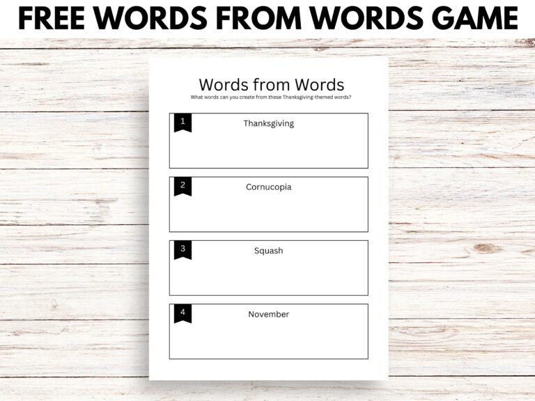 5 Thanksgiving Table Games (Everyone Will Want to Do!)